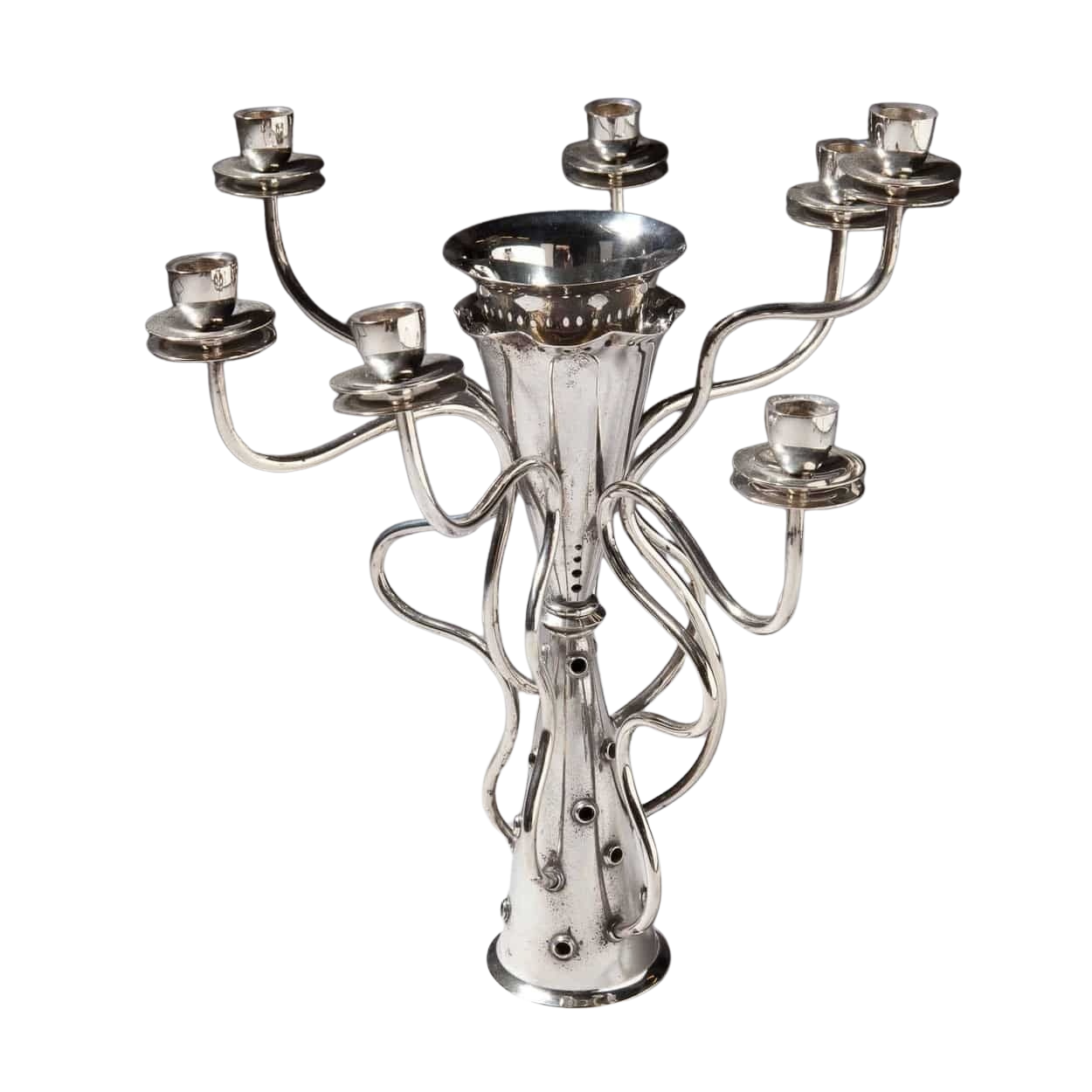 Silver Plate Candleabrum By Borek Sipek - Discovery – Nicholas Wells Antiques