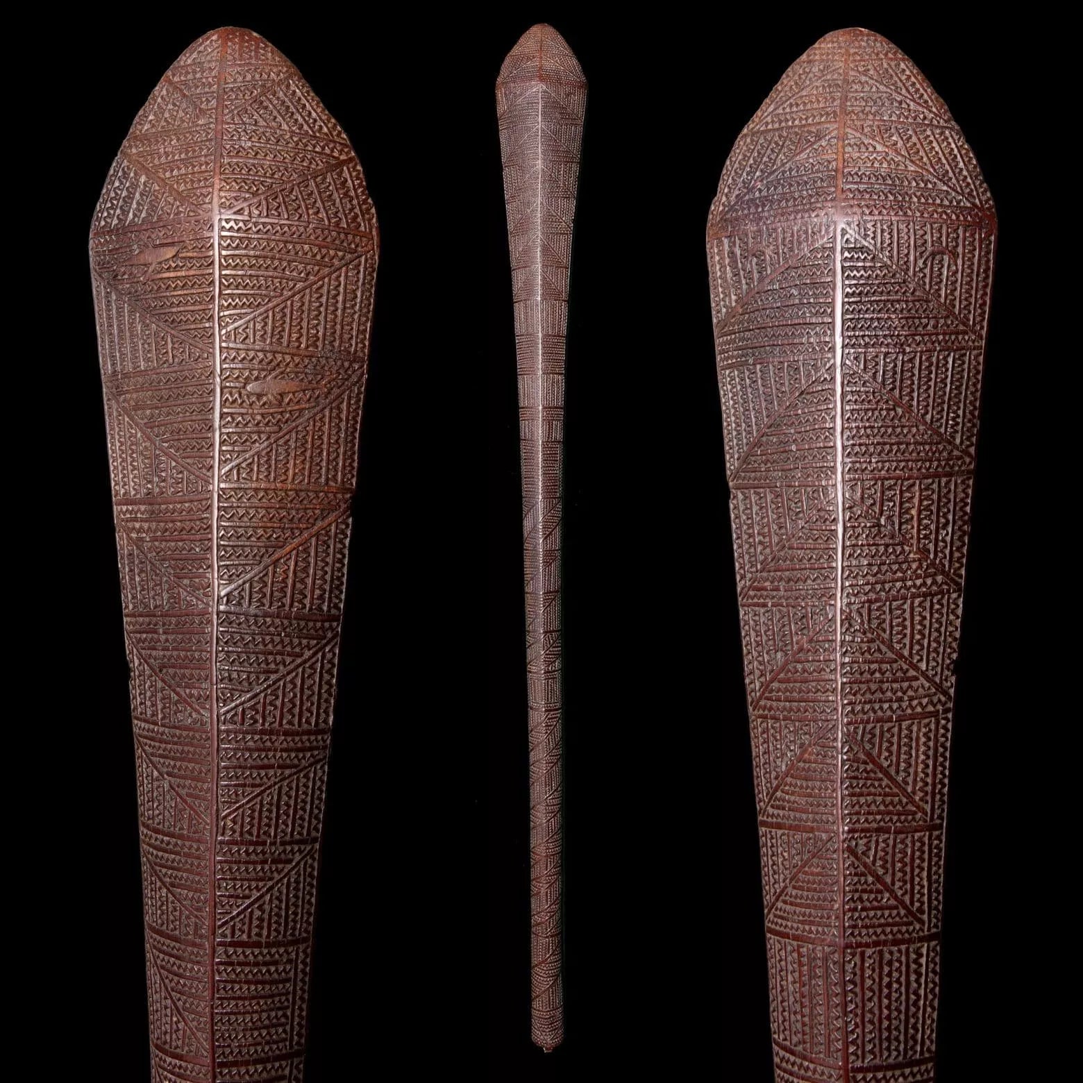 An Exceptional Native Tongan Ironwood War Club - Nicholas Wells Antiques